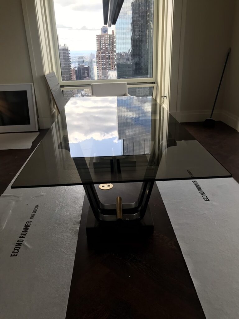 Custom Glass Table Top in New York - Custom Glass and Mirror NYC