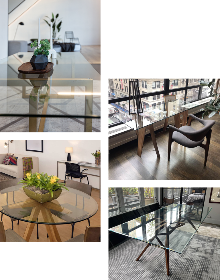 Custom Glass Table Top in New York - Custom Glass and Mirror NYC